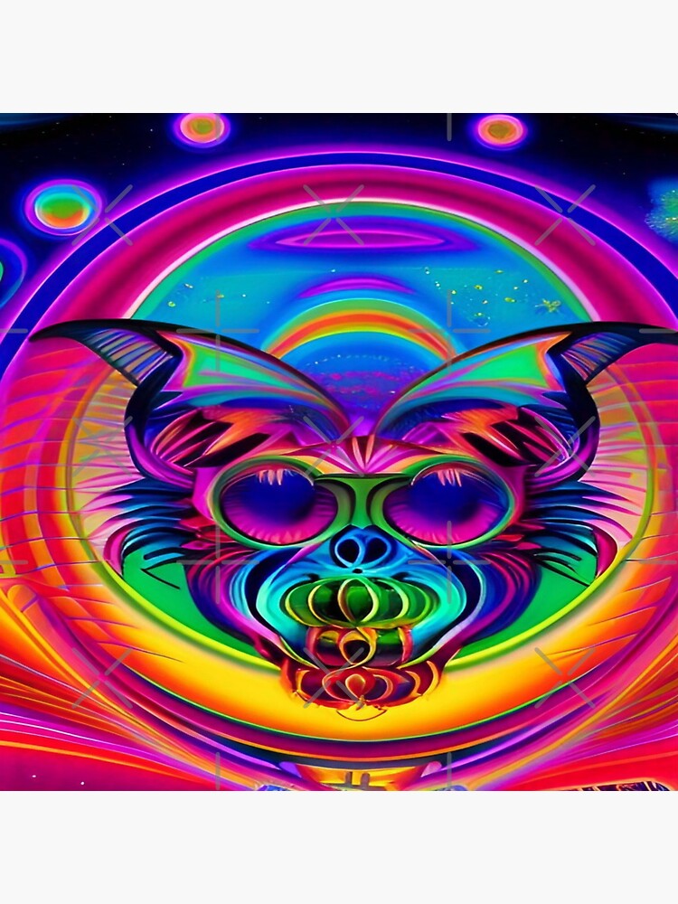 "Colorado magic mushrooms Psychedelic Circus digital art" Sticker for ...