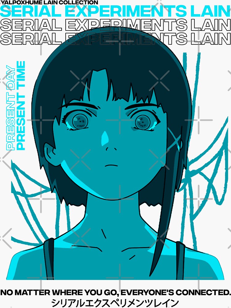 "Serial Experiments Lain Aesthetic Retro" Sticker for Sale by YALPOShop ...