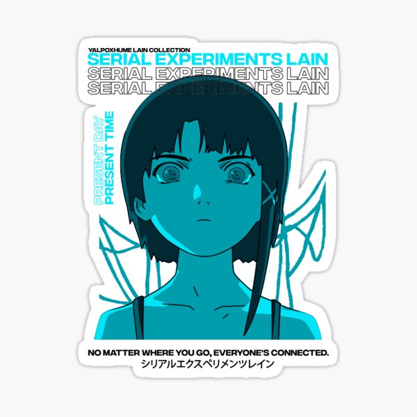 "Serial Experiments Lain Aesthetic Retro" Sticker for Sale by YALPOShop ...