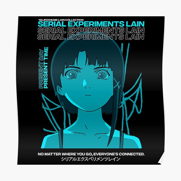 "Serial Experiments Lain Aesthetic Retro Darker" Poster for Sale by ...