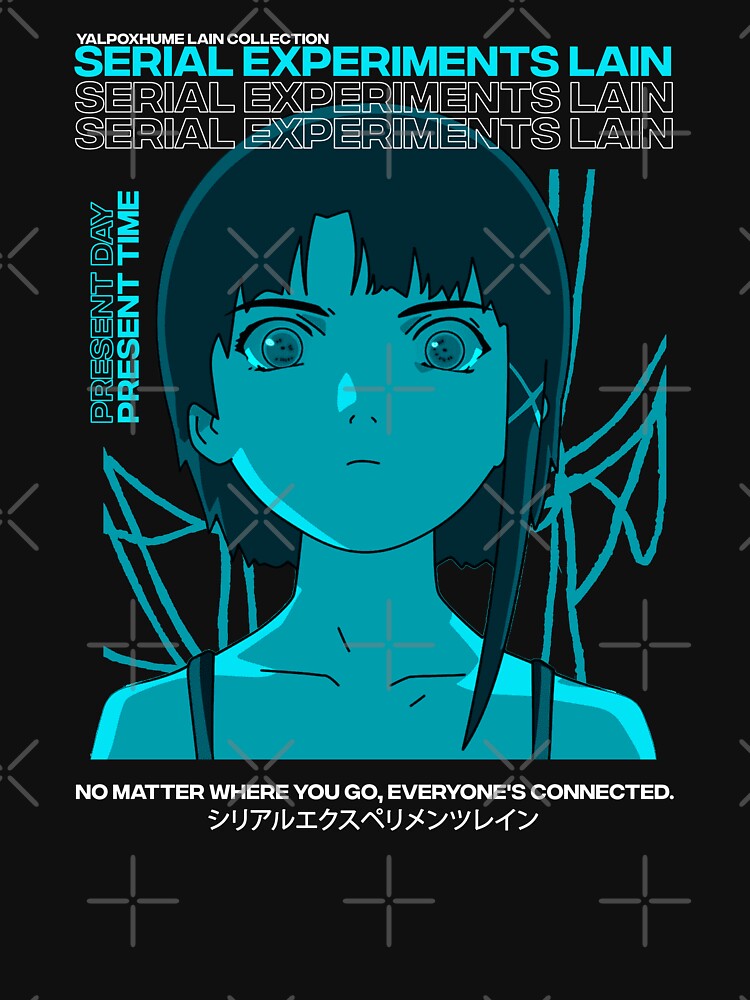 "Serial Experiments Lain Aesthetic Retro Darker" T-shirt for Sale by ...