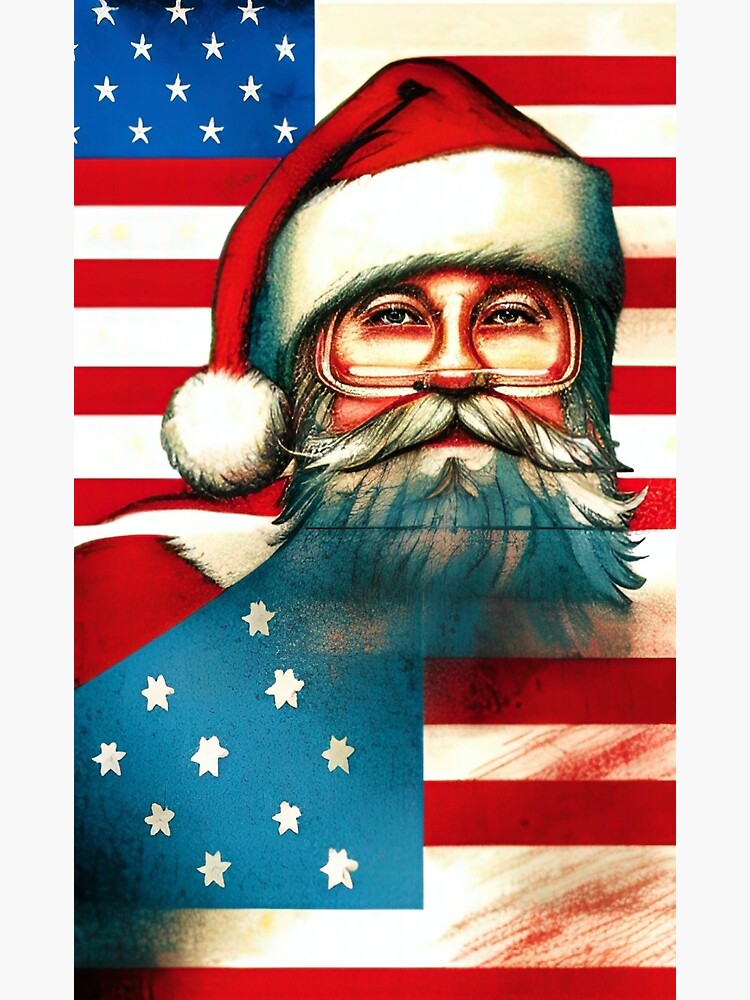 "Homelander Santa American Flag" Poster for Sale by DiverAstronaut ...