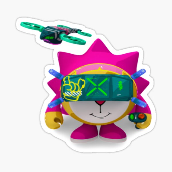 "Art toy NFT "Cyber Chiko Pinky". " Sticker for Sale by ErisMerch ...