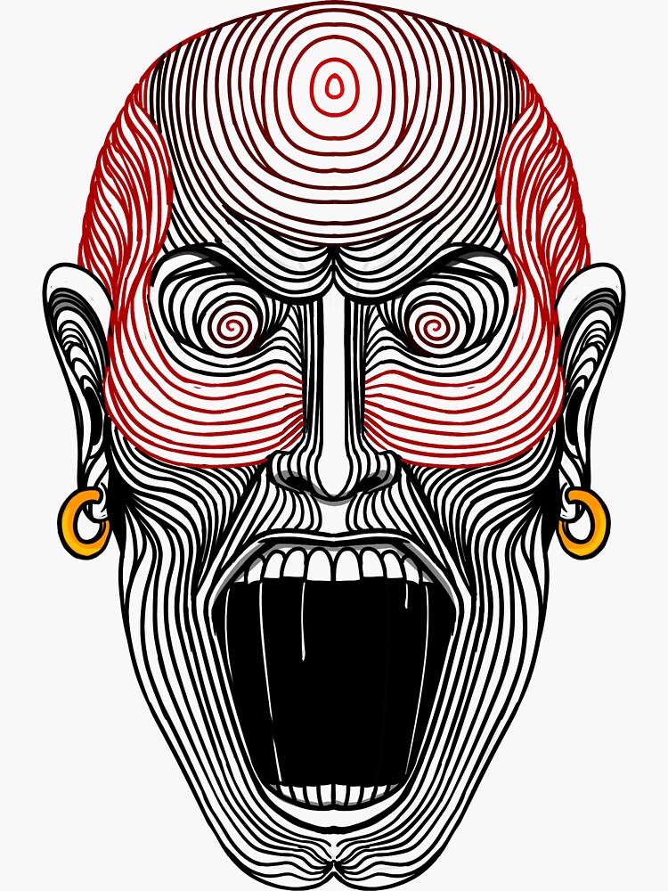 "Rage tattoo" Sticker for Sale by thebluebouy | Redbubble