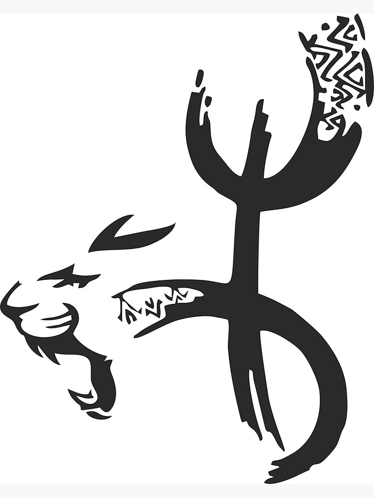 " Amazigh sign with lion" Poster for Sale by elevaz | Redbubble