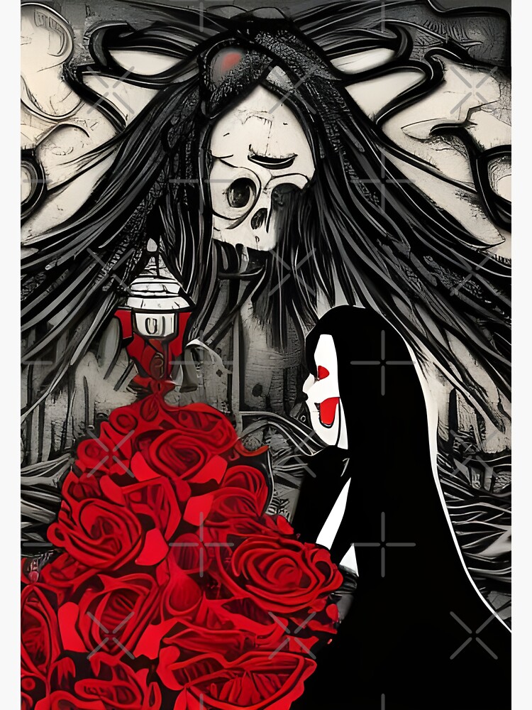 "Gothic Valentines 58" Sticker for Sale by Petalglassjade | Redbubble