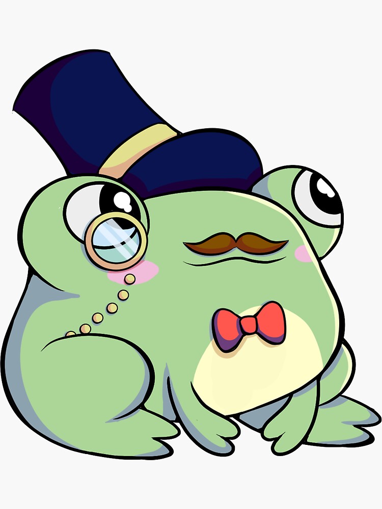 "The Dapper Frog" Sticker for Sale by TheDapperFrog | Redbubble