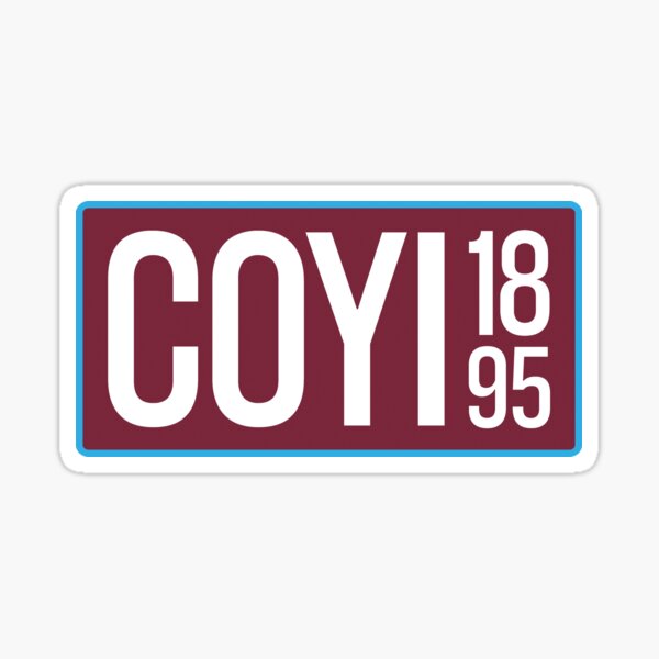 "COYI 1895" Sticker for Sale by Footmagz | Redbubble