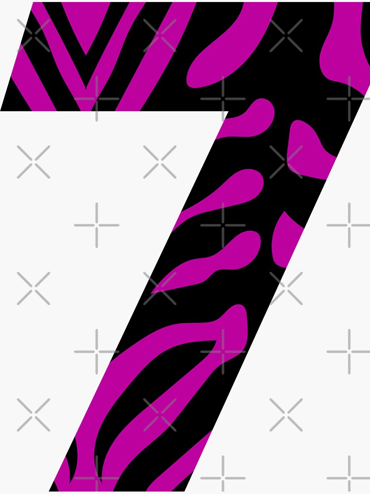 "Purple zebra pattern number 7" Sticker for Sale by JMKM-Designs ...