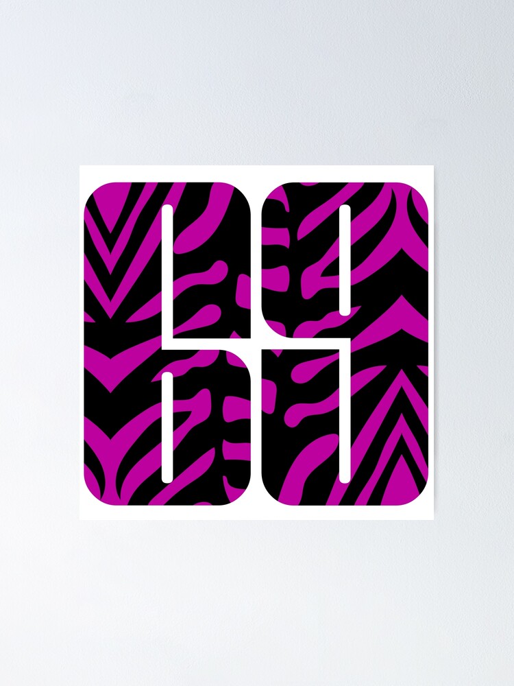 "Purple zebra pattern number 69" Poster for Sale by JMKM-Designs ...