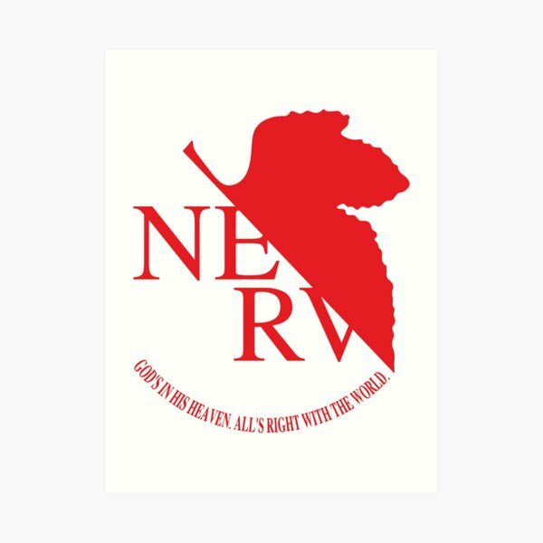 "NERV - Neon Genesis Evangelion" Art Print by Nikowesc | Redbubble