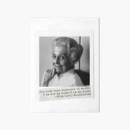 "Rita Levi-Montalcini Quote - Great Women in History of Science" Art ...