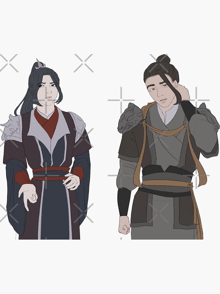 "Mu Qing and Feng Xin" Sticker for Sale by Heyiuart | Redbubble