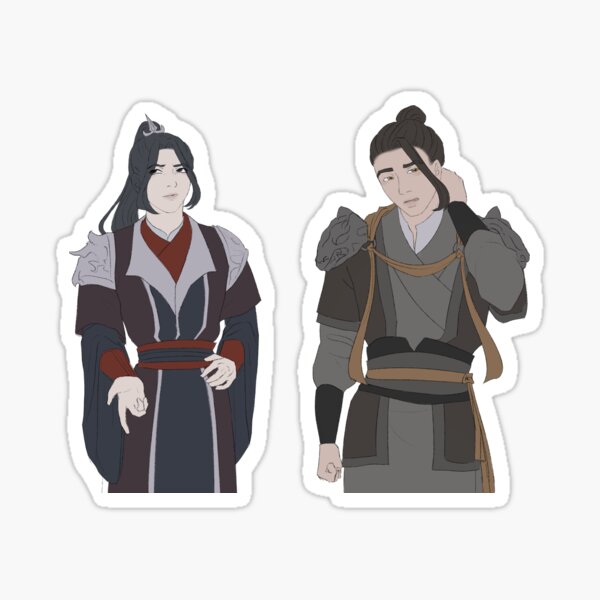 "Mu Qing and Feng Xin" Sticker for Sale by Heyiuart | Redbubble