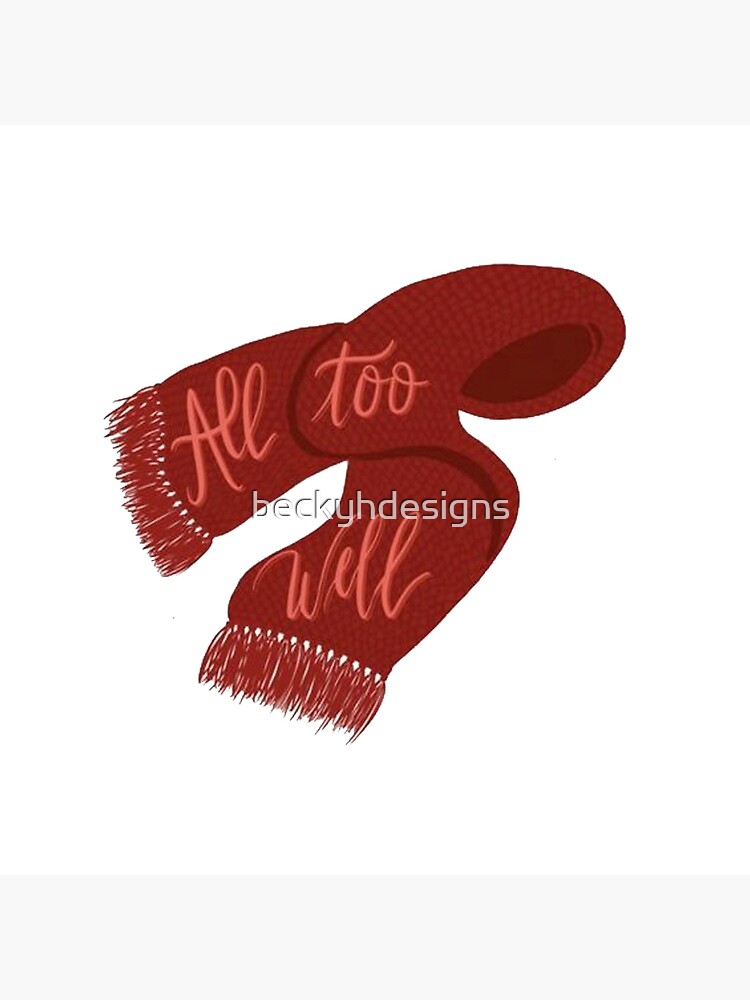 "All Too Well Scarf" Poster for Sale by beckyhdesigns | Redbubble