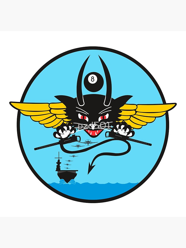 "USN VF-8 Fighter Squadron - Clean Style" Poster for Sale by pzd501 ...