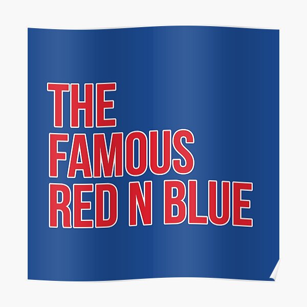 The Famous Red And Blue Poster For Sale By Footmagz Redbubble