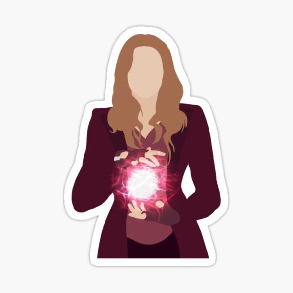"Red magic Wanda " Sticker for Sale by TheJewelryS | Redbubble