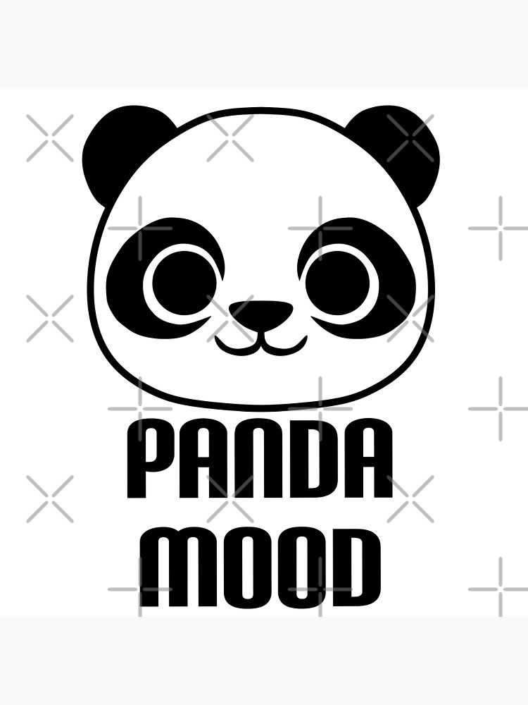 "Panda Mood : Cute Panda Illustration" Poster for Sale by EnzoVectorism ...