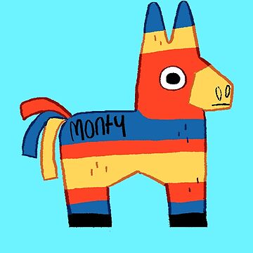 "Monty the Pinata" Sticker for Sale by doodledate | Redbubble