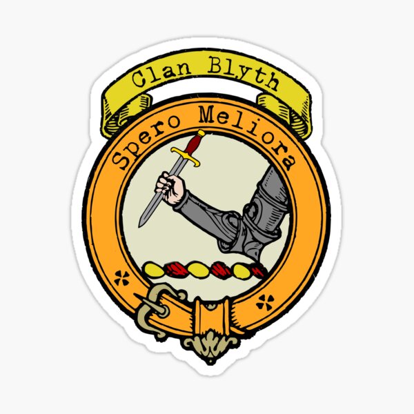 "Blyth Clan Surname crest" Sticker for Sale by ljrigby | Redbubble