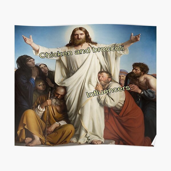 Póster «Chicken and Broccoli VS Influencers - Ideas de regalos de ...