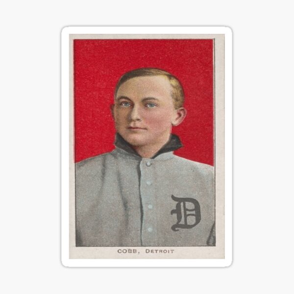 "Cobb, Detroit, American League, White Border series,T206" Sticker for ...