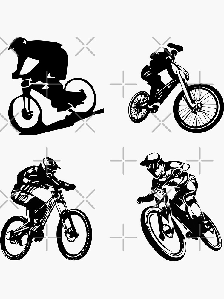 "Dirt mountain bike pack" Sticker for Sale by Sticker-Palace- | Redbubble