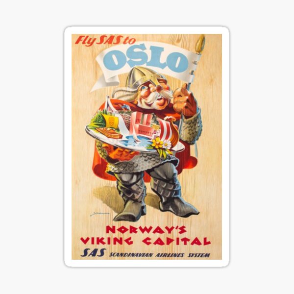 "Oslo Norway Vintage Travel Poster | Norwegian Tourism Poster ...