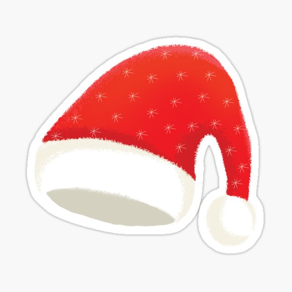 "Santa hat" Sticker for Sale by KaavzCreations | Redbubble