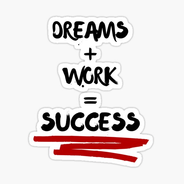 "Success Quote, Motivational Quotes And Inspirational Sayings" Sticker ...