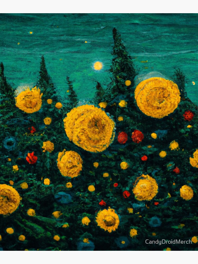 "Van Gogh Christmas Painting Starry Night Remake" Poster for Sale by ...