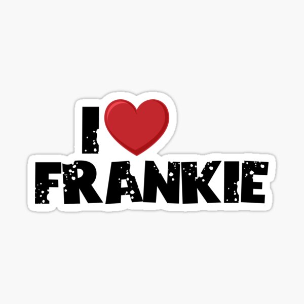 "I Love Frankie Sticker" Sticker for Sale by youbox00 | Redbubble