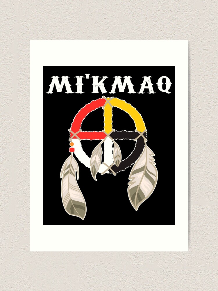 "Mi'kmaq Nation Indian Tribe Medicine Wheel" Art Print for Sale by ...