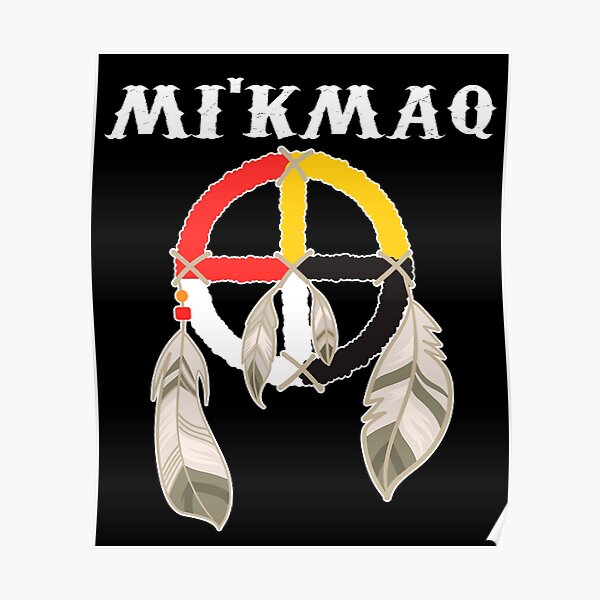 "Mi'kmaq Nation Indian Tribe Medicine Wheel" Poster for Sale by ...