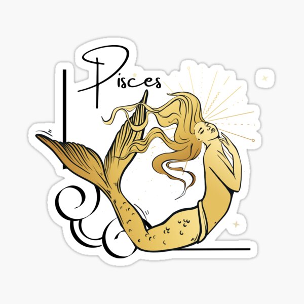 Zodiac Sign Pisces Sticker For Sale By Kimmyrob Redbubble