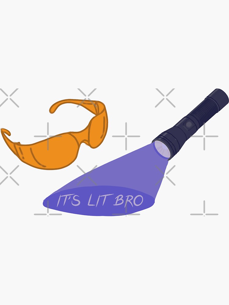 "It's lit bro ALS" Sticker for Sale by estev | Redbubble