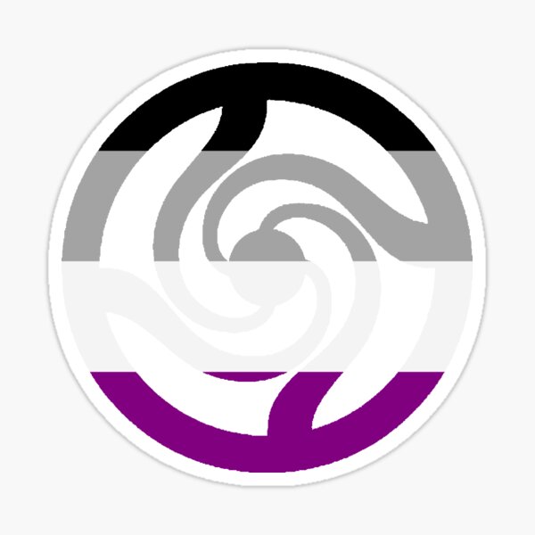 "jjk button - asexual pride" Sticker for Sale by saltedstars | Redbubble
