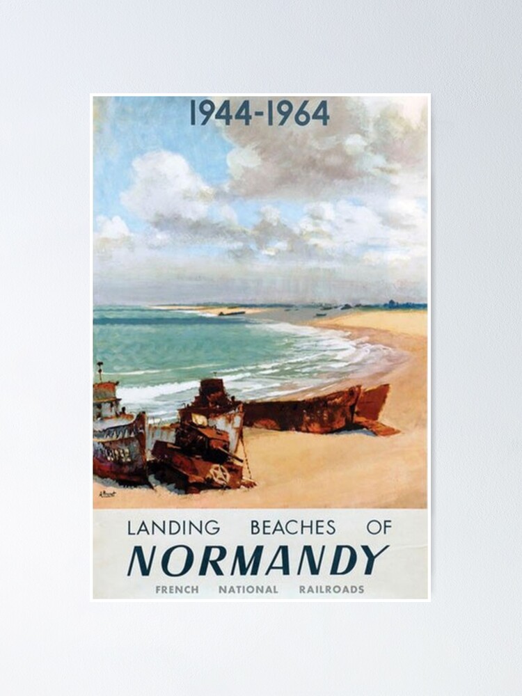 "Normandy France Vintage Travel Poster | French Tourism Poster ...