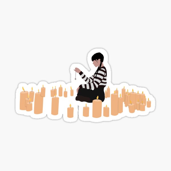 "Wednesday" Sticker for Sale by TammyJX | Redbubble