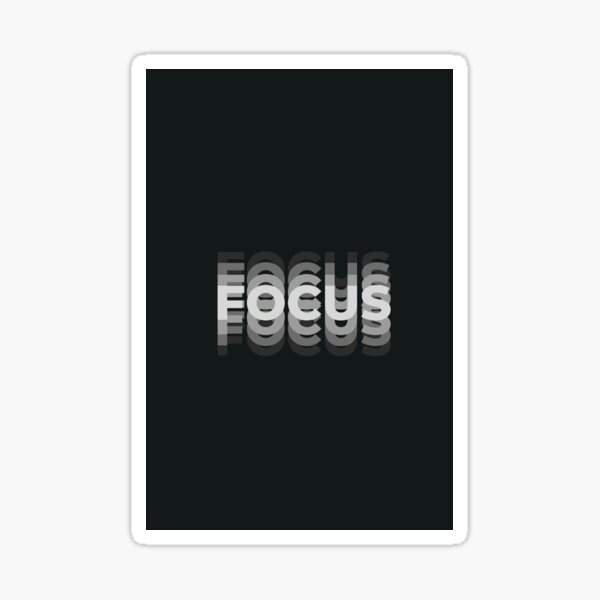 "Focus" Sticker for Sale by MagicWand9900 | Redbubble