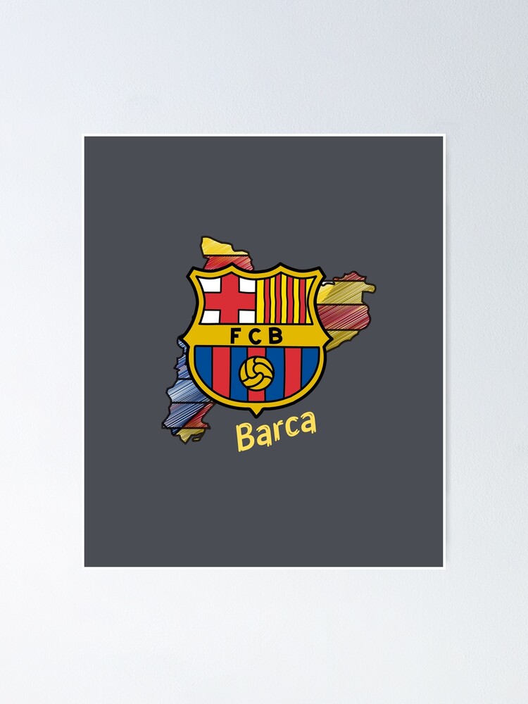 "Barca FC Barcelona Flag of Catalonia Football sticker and Gifts ...