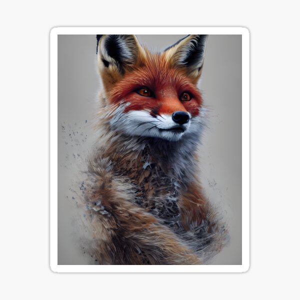 "Foxy" Sticker for Sale by GGG-AI | Redbubble
