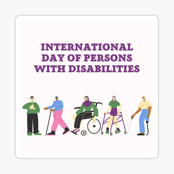"international day of persons with disabilities" Sticker for Sale by ...