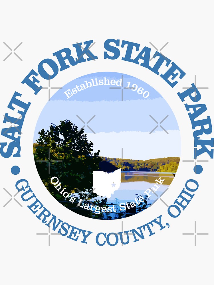 Salt Fork State Park Sp Sticker For Sale By Curranmorgan Redbubble