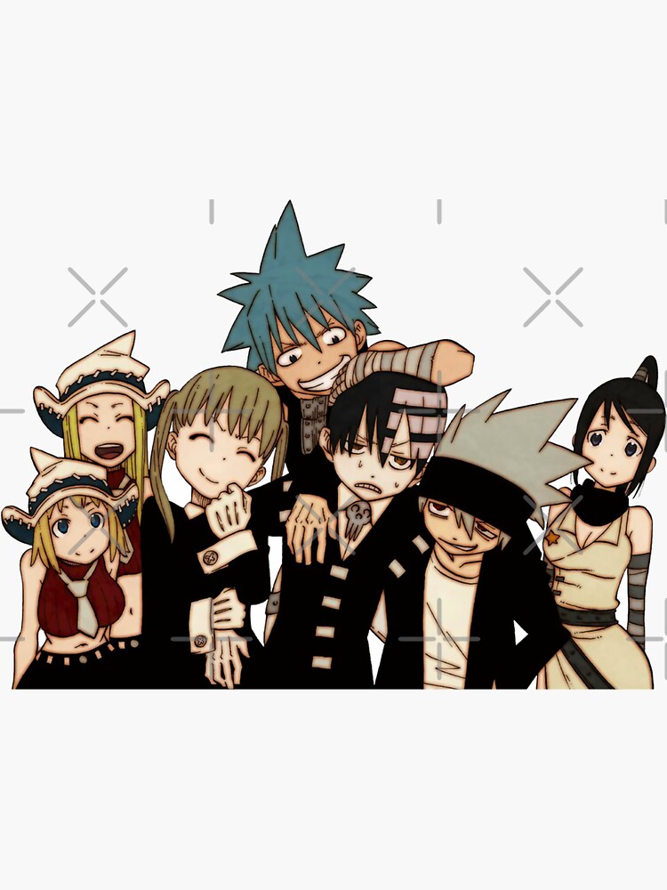 "Soul Eater characters" Sticker for Sale by Beegiz | Redbubble