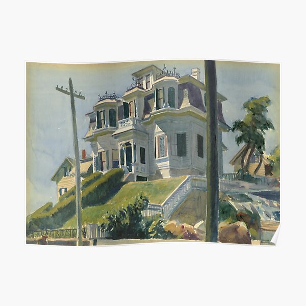"Edward Hopper. Haskell's House" Poster for Sale by Sunset-Sunset ...