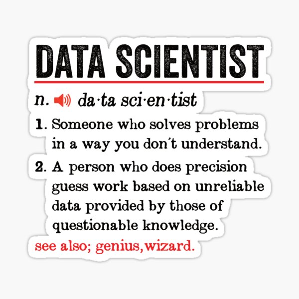 "Data Scientist Funny Definition Data Science Gift Funny Data Scientist ...