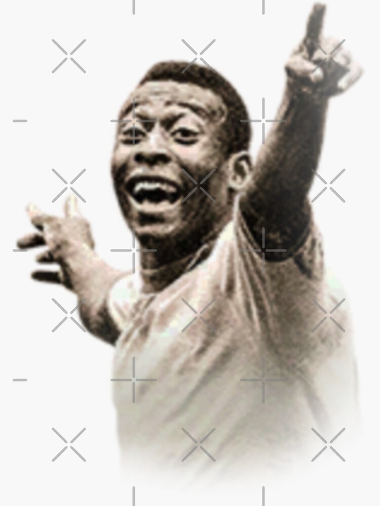 "Pele the legend " Sticker for Sale by SmaxArt | Redbubble