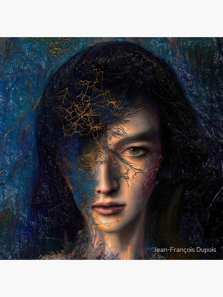 "lia blue" Sticker by Jean-François Dupuis | Redbubble